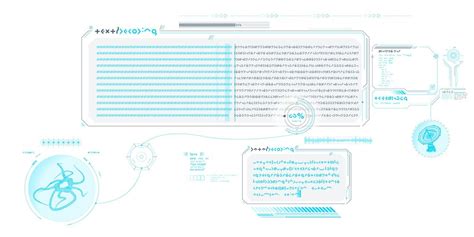 과학 데이터의 미래 지향적인 디자인 프리미엄 벡터
