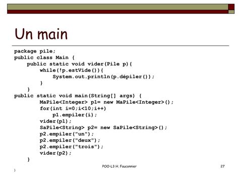 Ppt Cours Programmation Orientée Objet En Java Powerpoint Presentation Id 515245