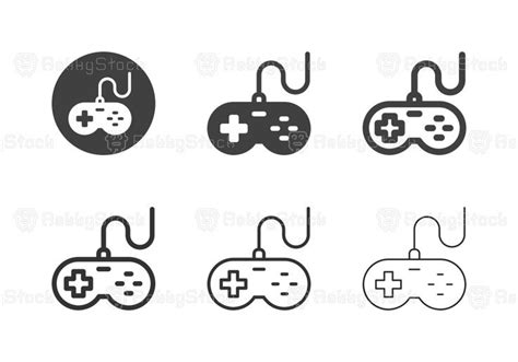 Game Controller Icons Multi Series Vector Eps File Vector Icons Symbols Pictogram Design