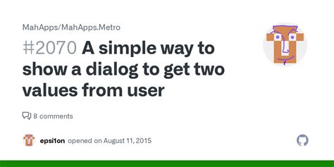 A Simple Way To Show A Dialog To Get Two Values From User · Issue 2070