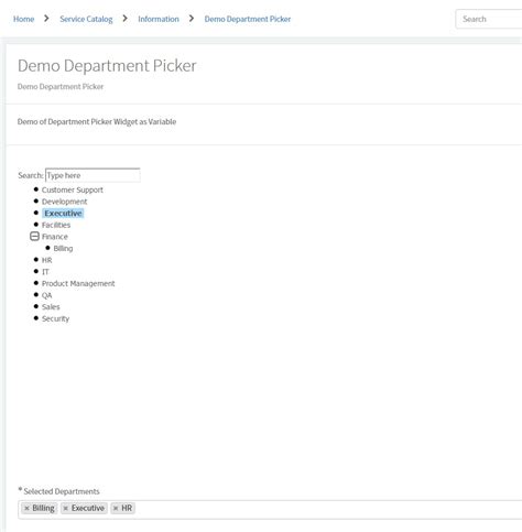 Setting Tree Picker For A Reference Variable Doesn Servicenow Community