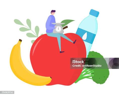 건강 식품 개념 투명 배경에 고립 평면 디자인 벡터 일러스트 레이 션 그래픽 및 웹 디자인 과일에 대한 스톡 벡터 아트 및 기타 이미지 Istock