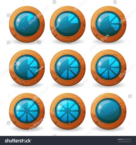 Timer Clock Countdown Game Ui Illustration Stock Vector Royalty Free Shutterstock