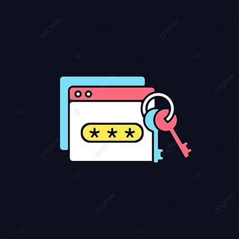 Dark Theme Rgb Color Icon For Managing Passwords Vector Theme Information Icon Png And Vector