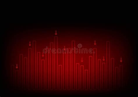 Economic Critical Crisis Concept The Drop Down Arrow And Bar Chart On