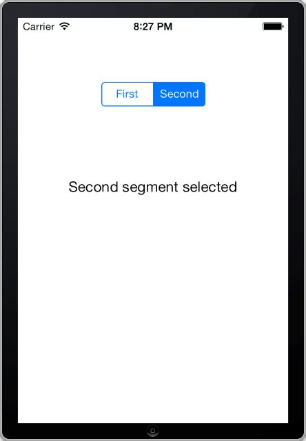 create a segmented control in ios jetty