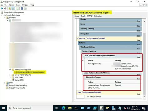 restrict computer logons to a group of users windows spiceworks