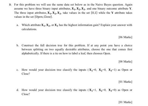 Solved B For This Problem We Will Use The Same Data Set