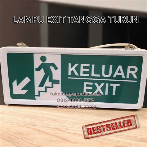 Jual Lampu Exit Tangga Turun Led W Terbaru Toko Lampupedia