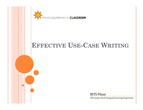 writing effective use cases ppt