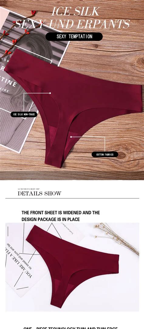 Sexy Ice Silk Seamless One Piece Low Waisted Triangle Sport Mature