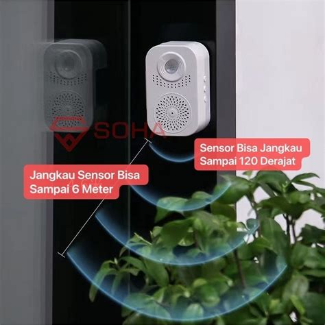 Jual Bel Pintu Sensor Motion Sensor Gerak Otomatis Bunyi 20 Nada Sensor