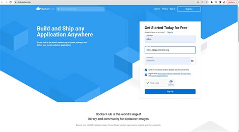 Creation Of Dockerhub Account Digit Core