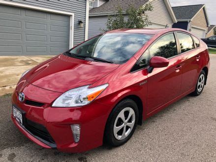 Excellent Condition Red 2015 Toyota Prius In Madison Wisconsin