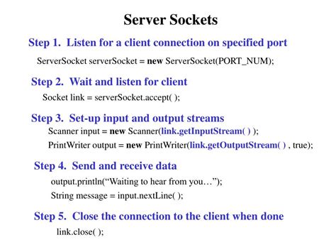 Ppt Socket Programing Powerpoint Presentation Free Download Id6611732