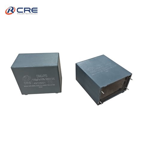 Plastic Rectangular Dc Link Film Capacitor With Tinned Wires Dc Link