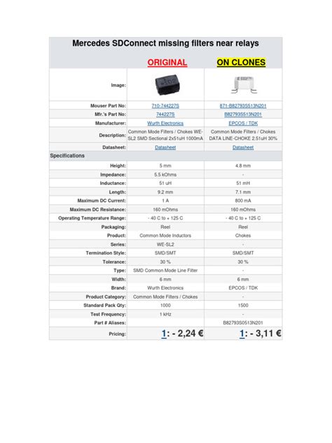 Can Filter Epcos Wurth Pdf Electrical Components Computer Engineering