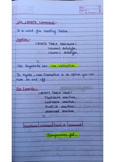 Sql Roadmap Handwritten Pdf Navigating The Path To Database Mastery