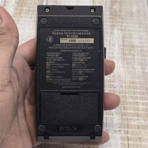 Vintage Texas Instruments Ti 1250 Electronic Calculator In Box Tested Ebay