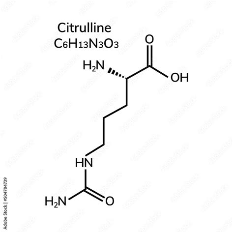 Structural Chemical Formula On White Background Stock Vector Adobe Stock