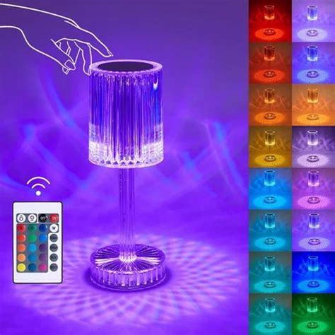 Acrylic W Touch Sensor Multicolored Led Table Lamp K Warm White At Piece In Firozabad