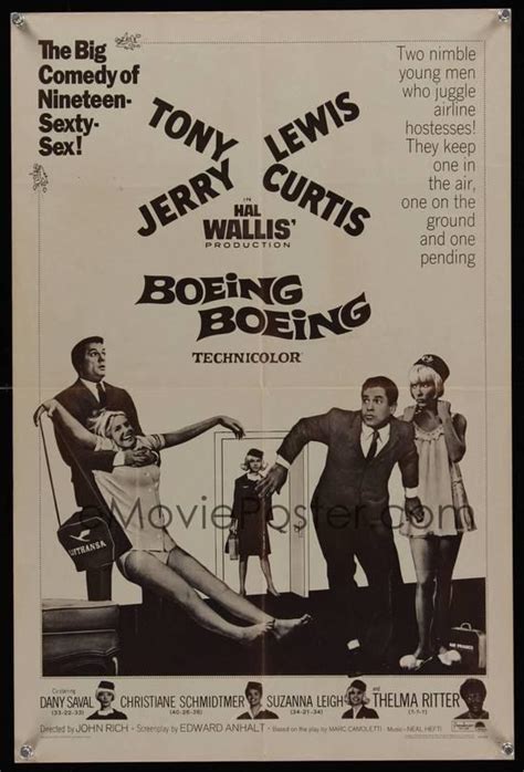 Boeing Boeing Special Poster 65 Curtis And Jerry Lewis In The Comedy Of Nineteen Sexty Sex