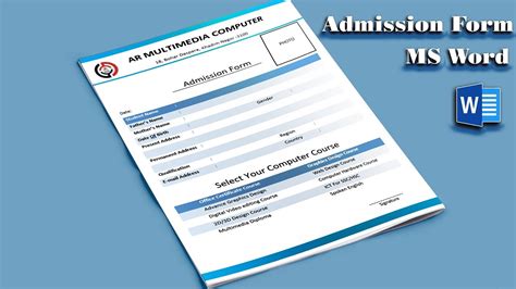 How To Make Admission Form In Excel Free Printable Download