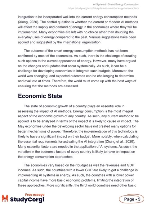 Ai System In Smart Energy Consumption Free Essay Example