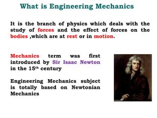Engineering Mechanics Resolution Of Forces PPTX