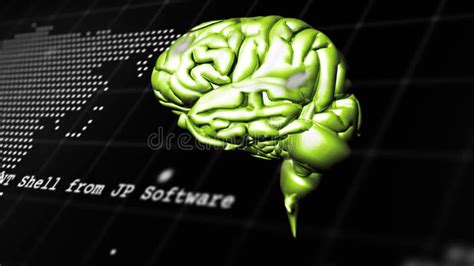 Animation Of Data Processing World Map And Spinning Globe Over Human Brain Icon Stock Video