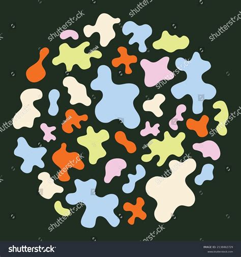 Colorful Freeform Organic Blob Shapes Stock Vector Royalty Free Shutterstock