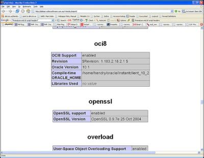 PHP Oracle FAQ