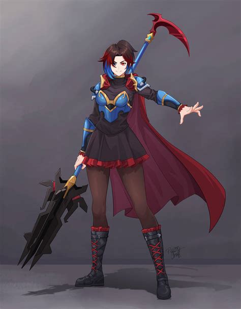 Rwby X 40k Ruby And Ahriman Daughter By Papercroft On Deviantart