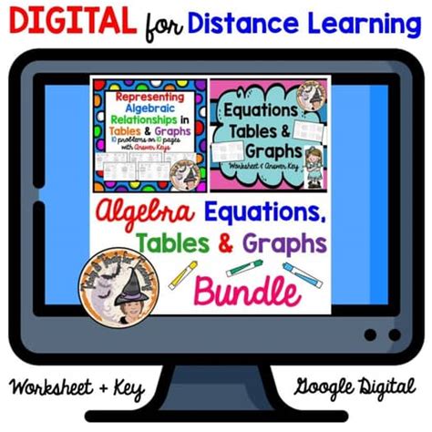 Digital Algebraic Relationships Tables Graphs Equations Bundle Answer Key