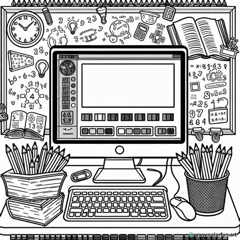 Coloring Page With Educational Software Download Or Print For Free