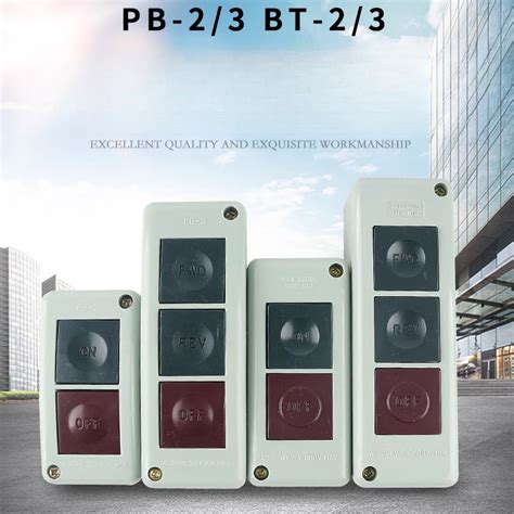 Machine Machine Tool Push Button Switch PB-2 PB-3 BT-2 BT-3 Snap Button Control Button Box Start ...