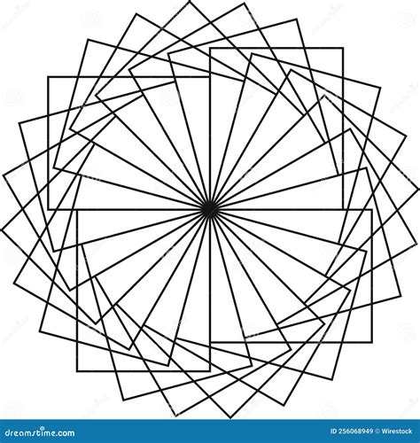abstract black geometric pattern on a white background stock