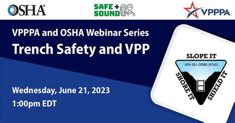 Vpppa And Osha Webinar Series Trench Safety And Vpp