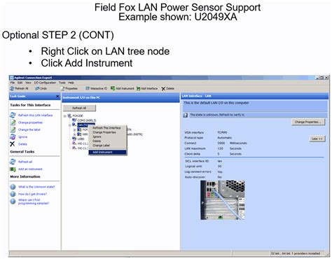 Connecting A USB LAN Power Sensor