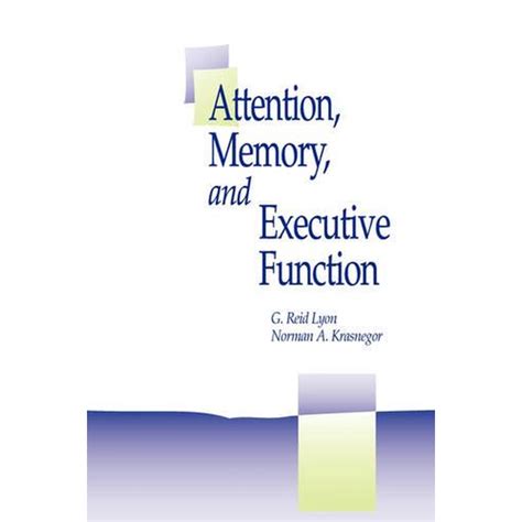 Buy Attention Memory And Executive Function Mydeal Australia