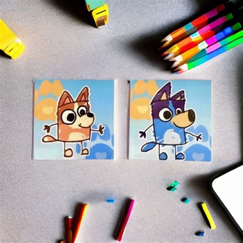 Bluey Bingo Sticker Set Of 2 Matte Decals 2 Stickers Etsy