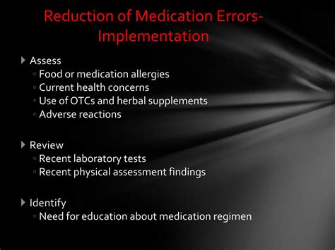Ppt Medication Errors And Risk Reduction Powerpoint Presentation Id 5839359