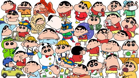 짱구모음 1 캐릭터 일러스트 애니메이션 아트 귀여운 배경화면