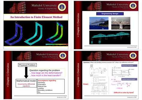 Pdf An Introduction To Finite Element Method • Chapter 1 Overview Dokumentips