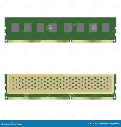 Random Access Memory Detailed Vector Illustration Stock Vector