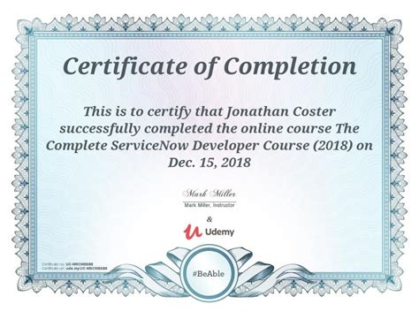 Jonathan Coster On Linkedin Servicenow Developer Course Complete What