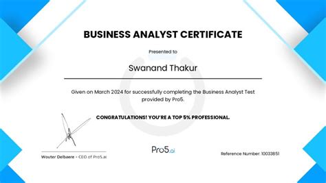 Passed Business Analyst Test With Pro5ai Swanand Thakur Posted On The Topic Linkedin