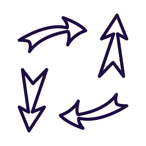 Premium Vector A Set Of Vector Arrows For Charts And Graphs