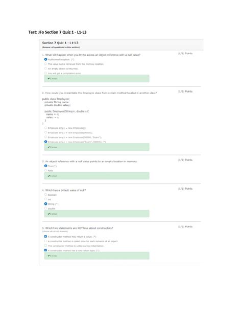 Test Jfo Section 7 Quiz 1 L1 L3 Pdf