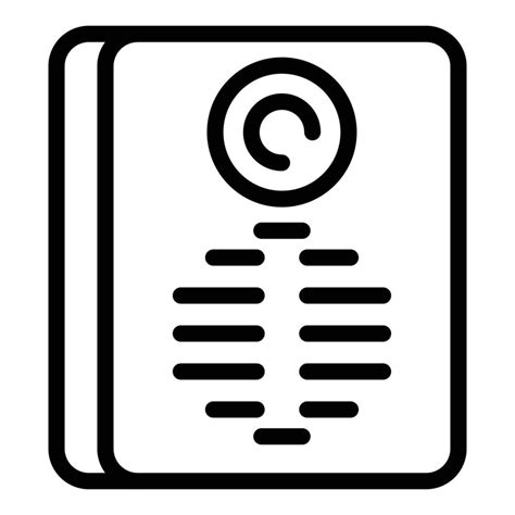 Brother Video Intercom Icon Outline Vector Door System 14985399 Vector Art At Vecteezy